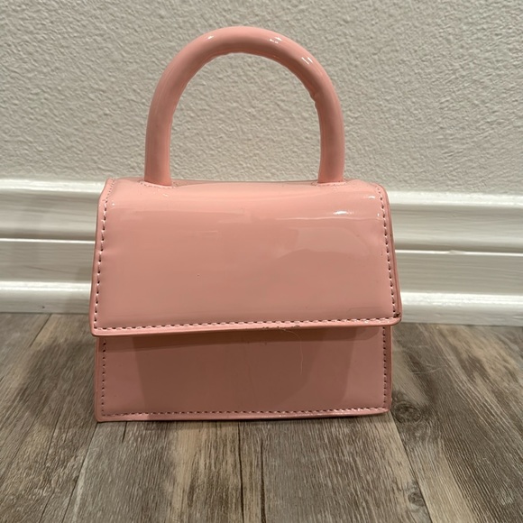 Bags | Mini Pink Purse With Gold Chain | Poshmark